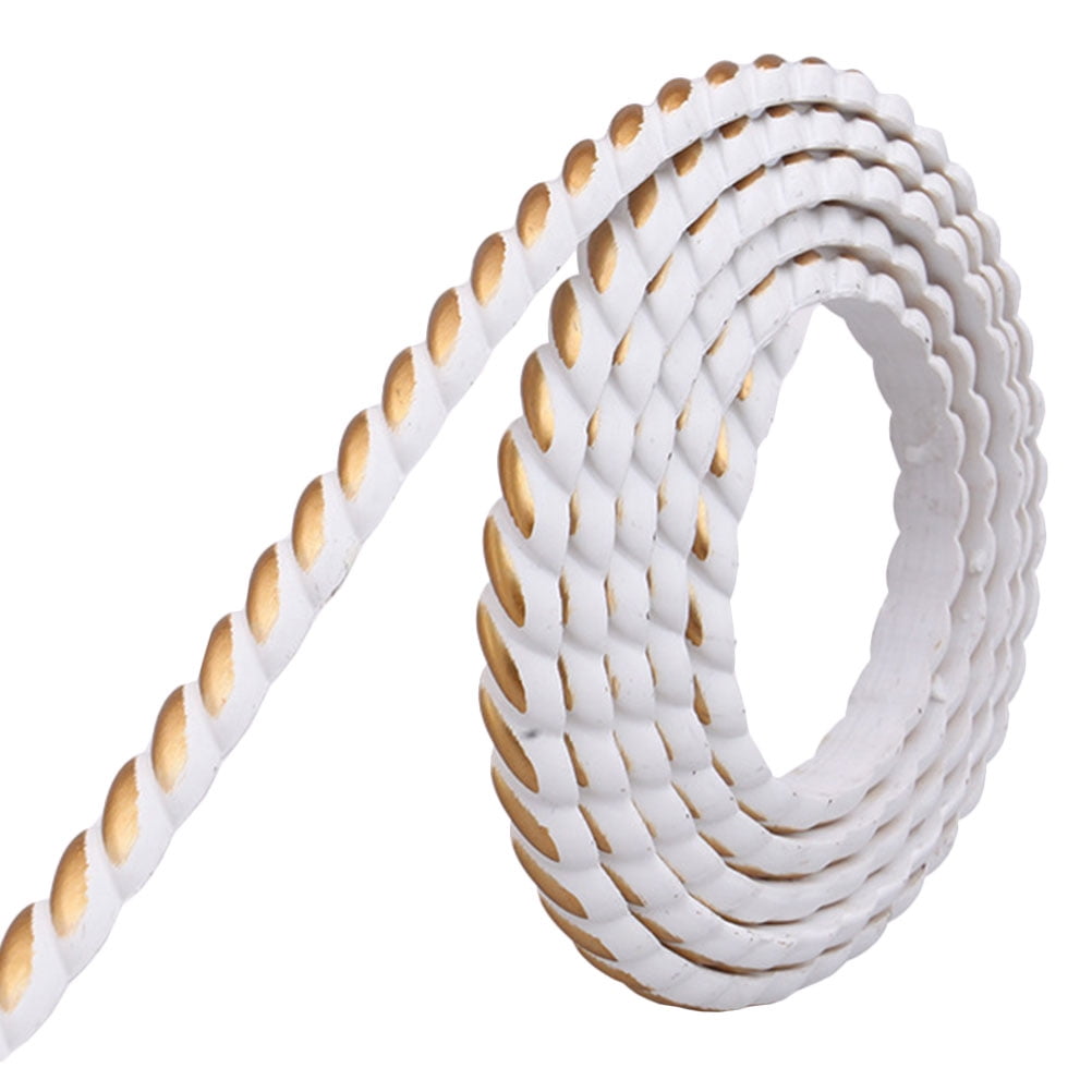 HONMEET PVC Self-Adhesive Flexible Corner Molding Wall Edge Decoration ...