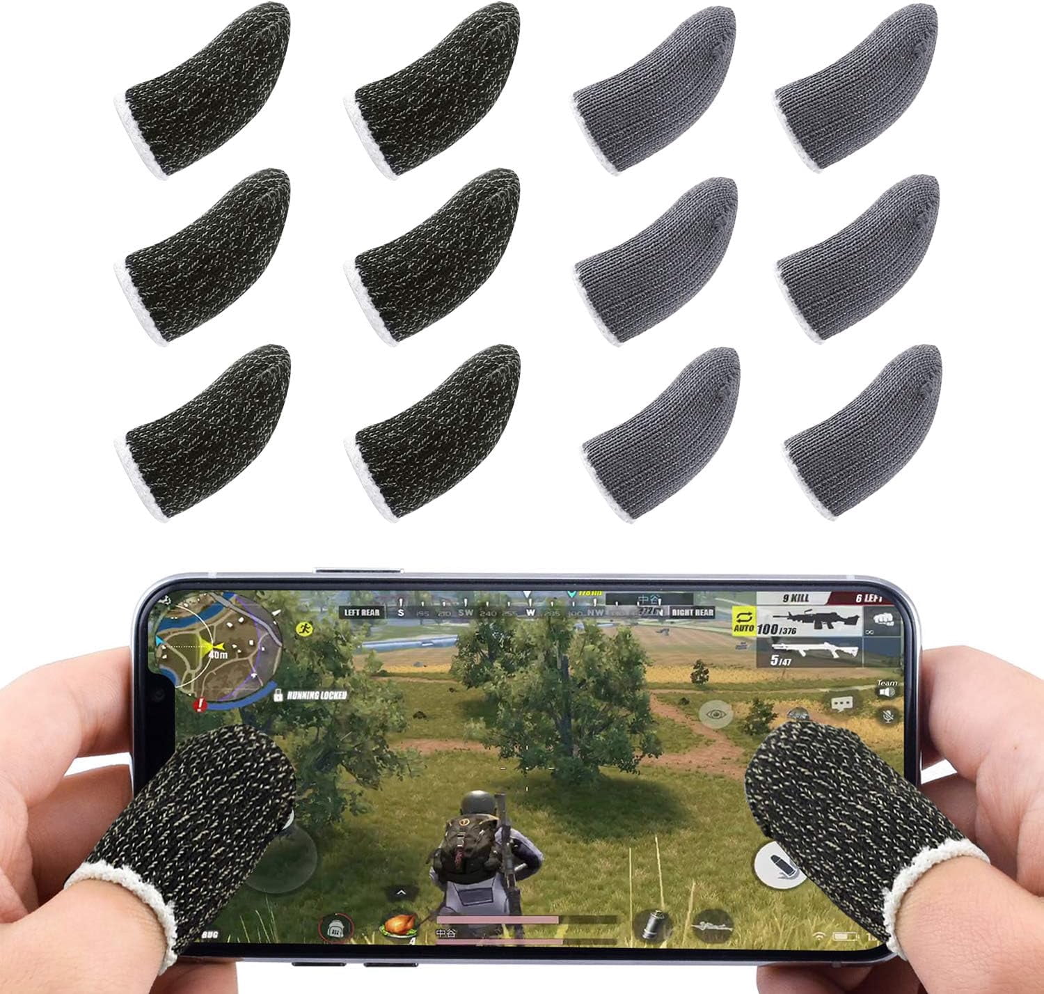 PUBG Mobile Game Finger Sleeve Controller, Touch Screen Finger Sleeve ...