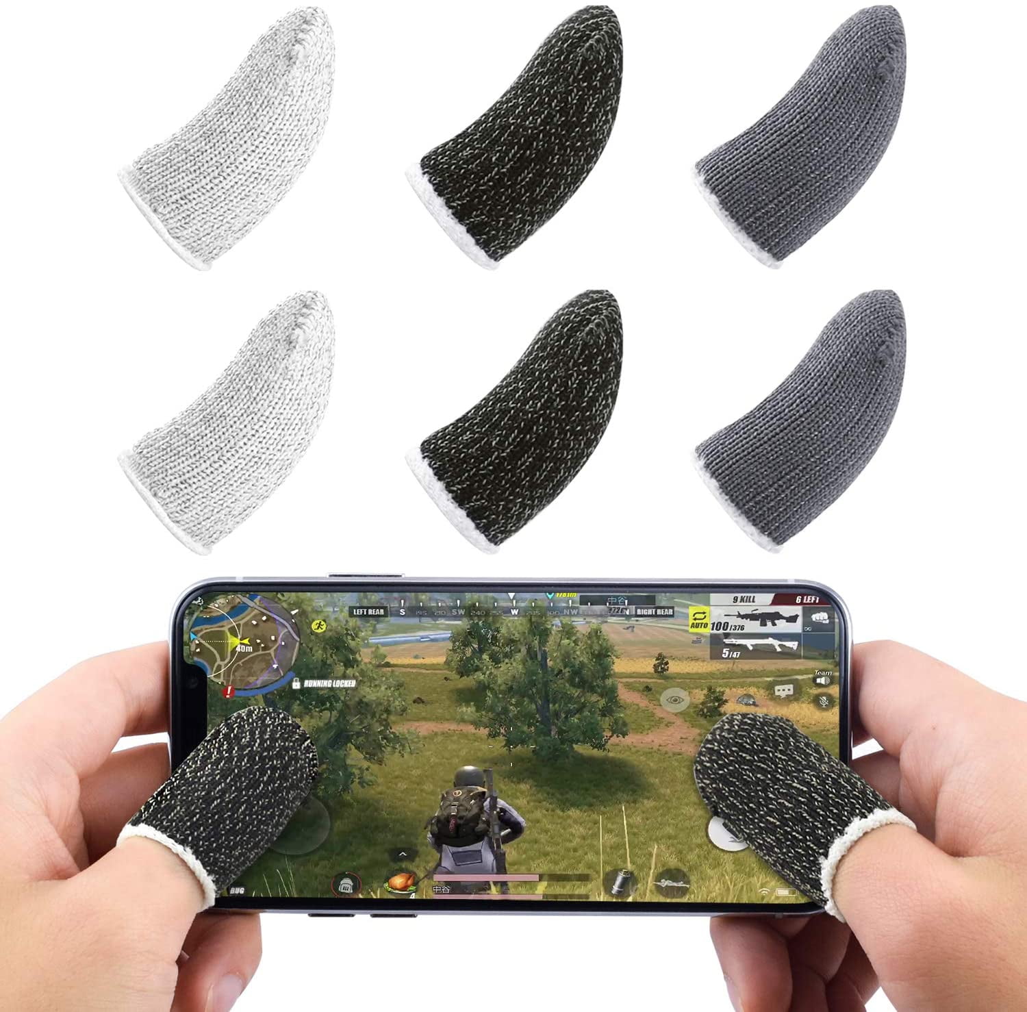 PUBG Mobile Game Finger Sleeve Controller, Touch Screen Finger Sleeve ...