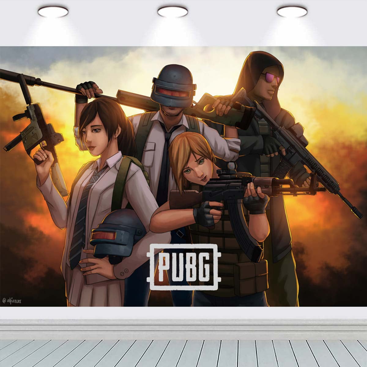 PUBG school Backdrop Background Banner Birthday Party Supplies ...