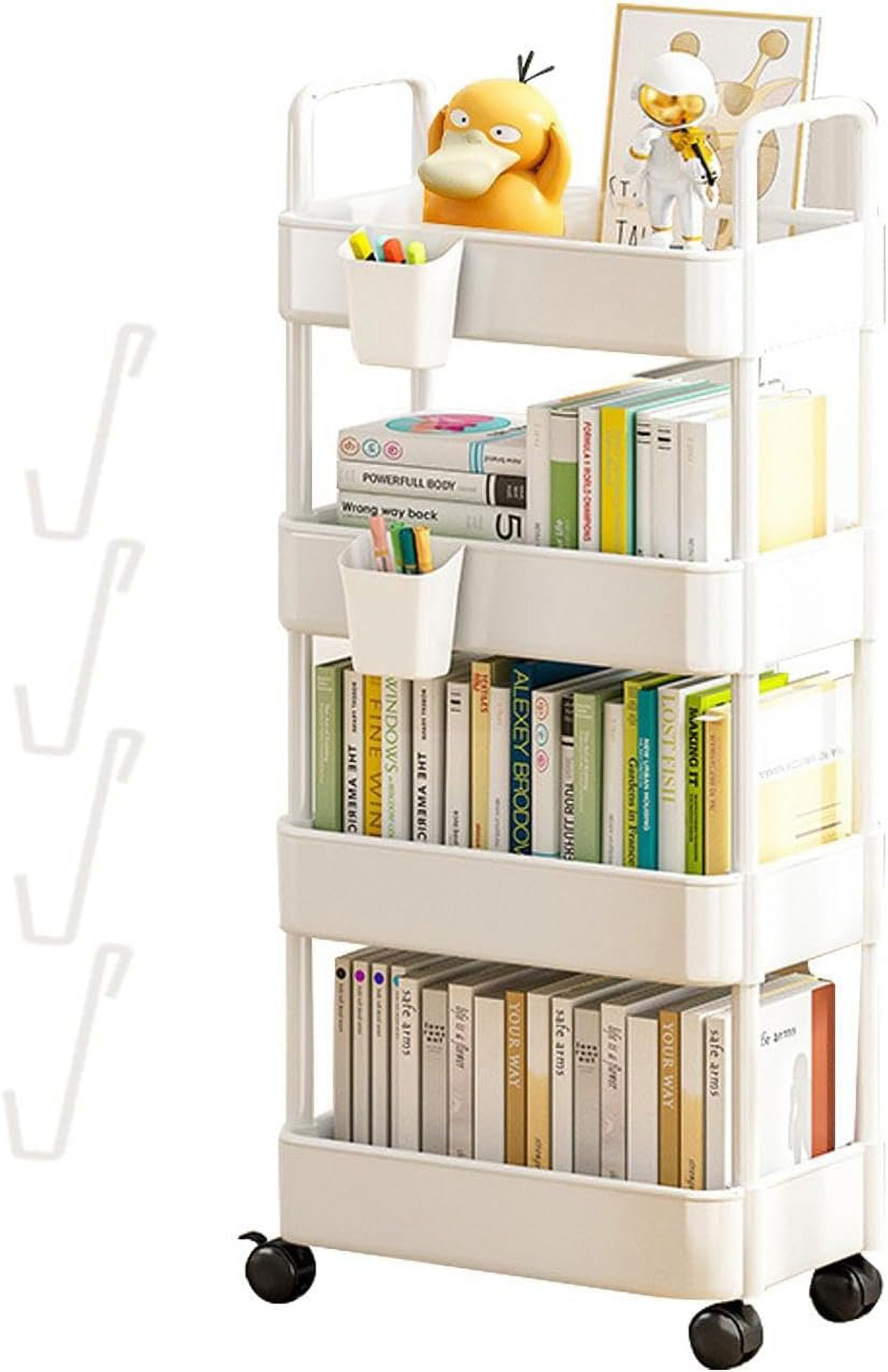 PUCHEN Storage Rolling Cart, Utility Cart Storage Cart with Wheels 3 ...