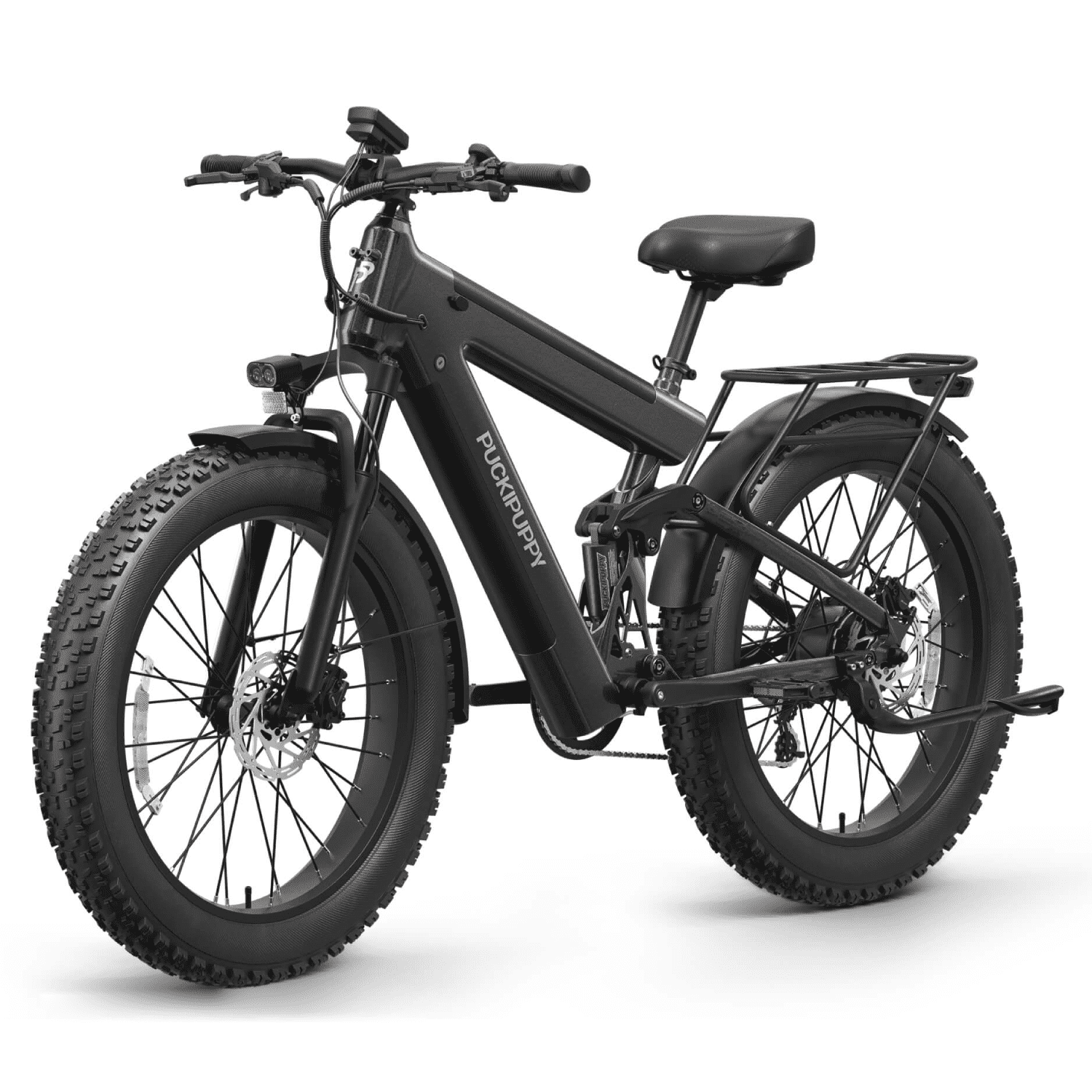 PUCKIPUPPY 26" Electric Bikes for Adults 28 mph 1350W Peak 130Miles ...