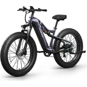 HOVSCO HovScout Electric Bike, 750W 26" Full Suspension Fat Tire Ebike for Adults, 28mph Top ...