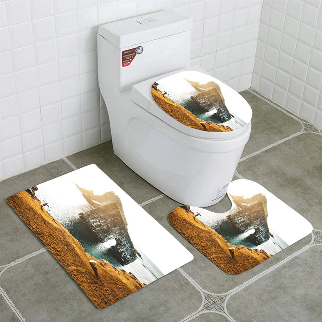 PUDMAD Aerial View dranganir Rock at Faroe Islands 3 Piece Bathroom ...