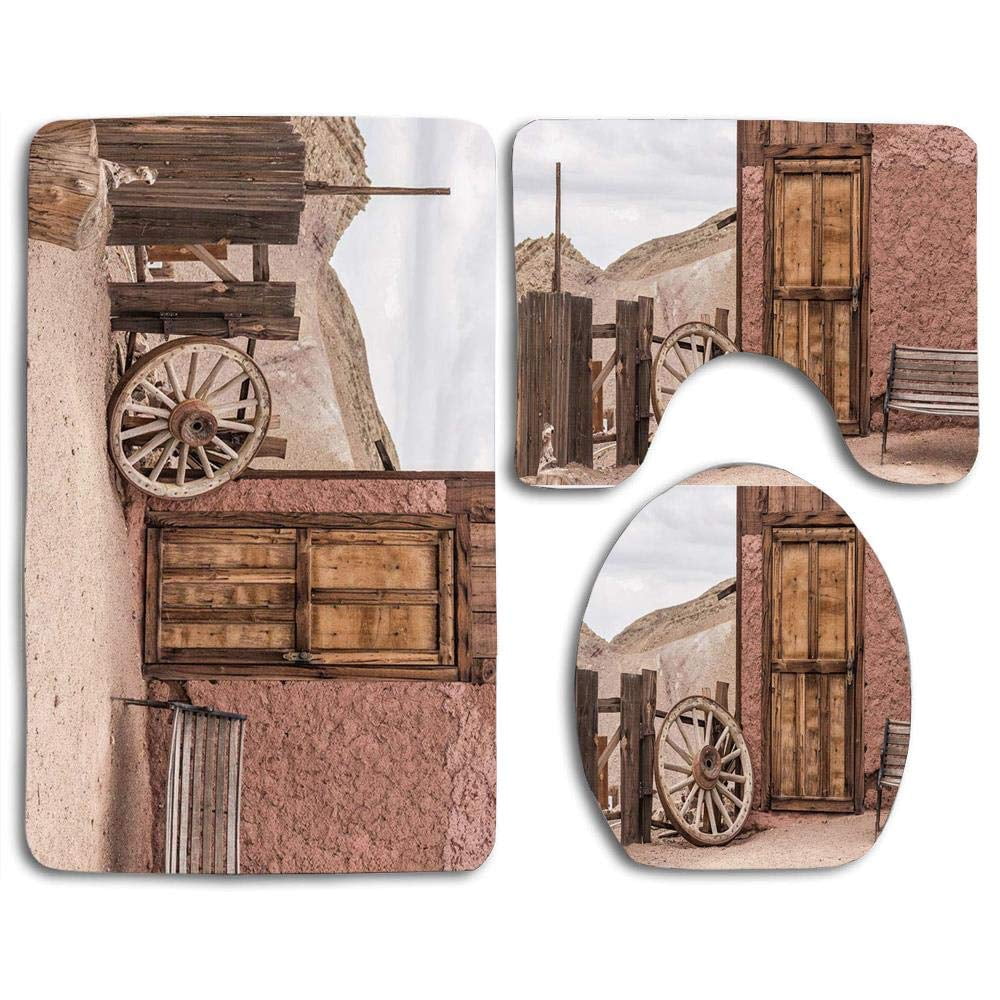 PUDMAD Barn Wood Wagon Wheel Abandoned Old Farmhouse Doorway ...