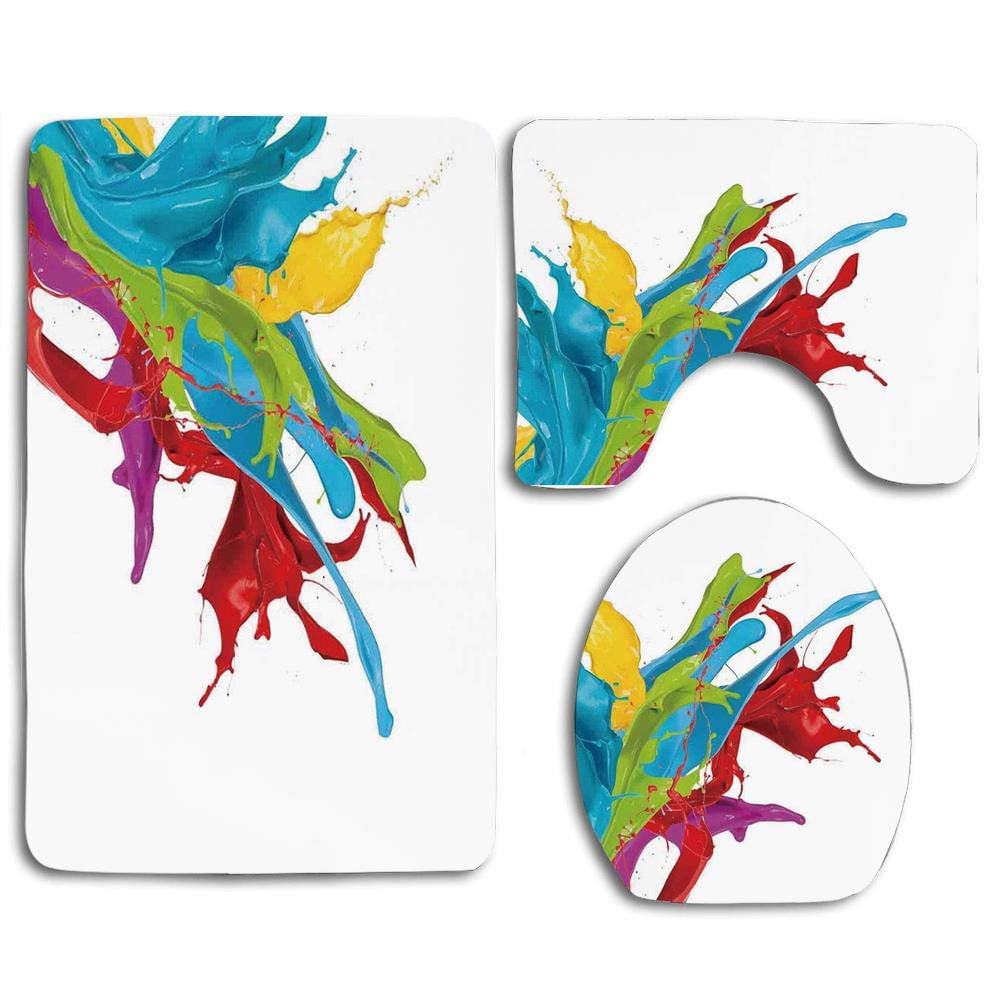 PUDMAD Colorful Home Surreal Fluid Liquid Flowing Paint Splash Featured ...