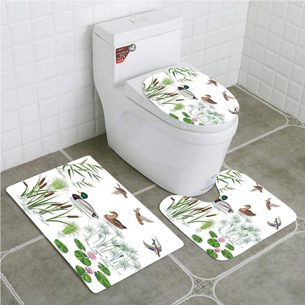 PUDMAD Duck Lake and Plants Lily Flowers Reeds Cane in Pond Nature Park ...