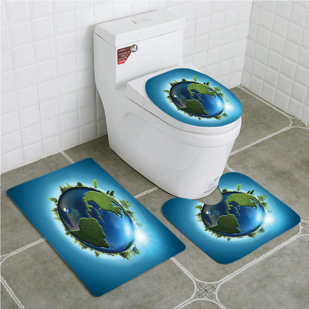 PUDMAD Earth Planet Covered Blue Seas and Forest Continents Trees ...