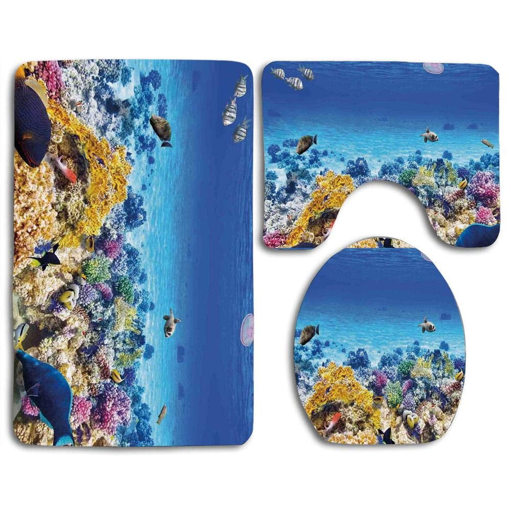 PUDMAD Ocean Underwater Sea World Scene Goldfish Starfish Jellyfish ...