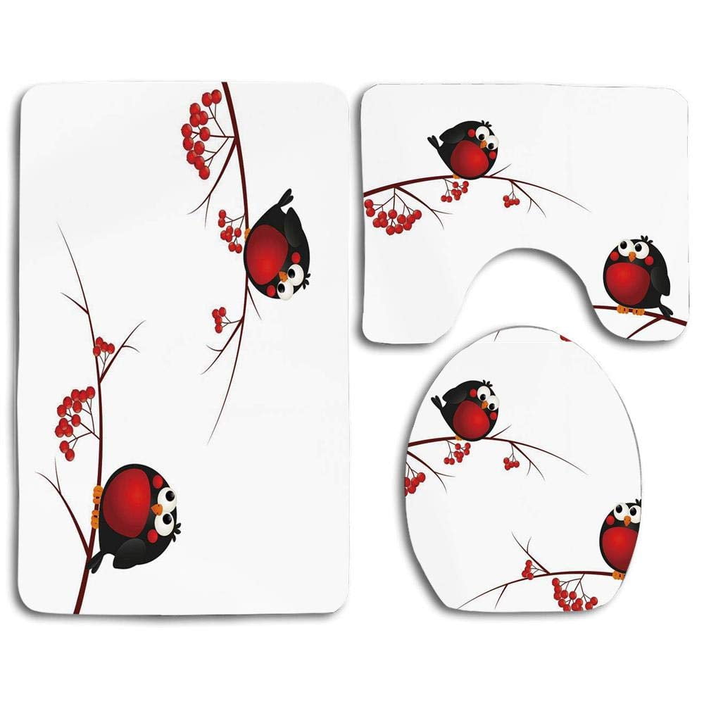 PUDMAD Rowan Cute Kids Themed Cartoon Style Birds on Branches Funny ...