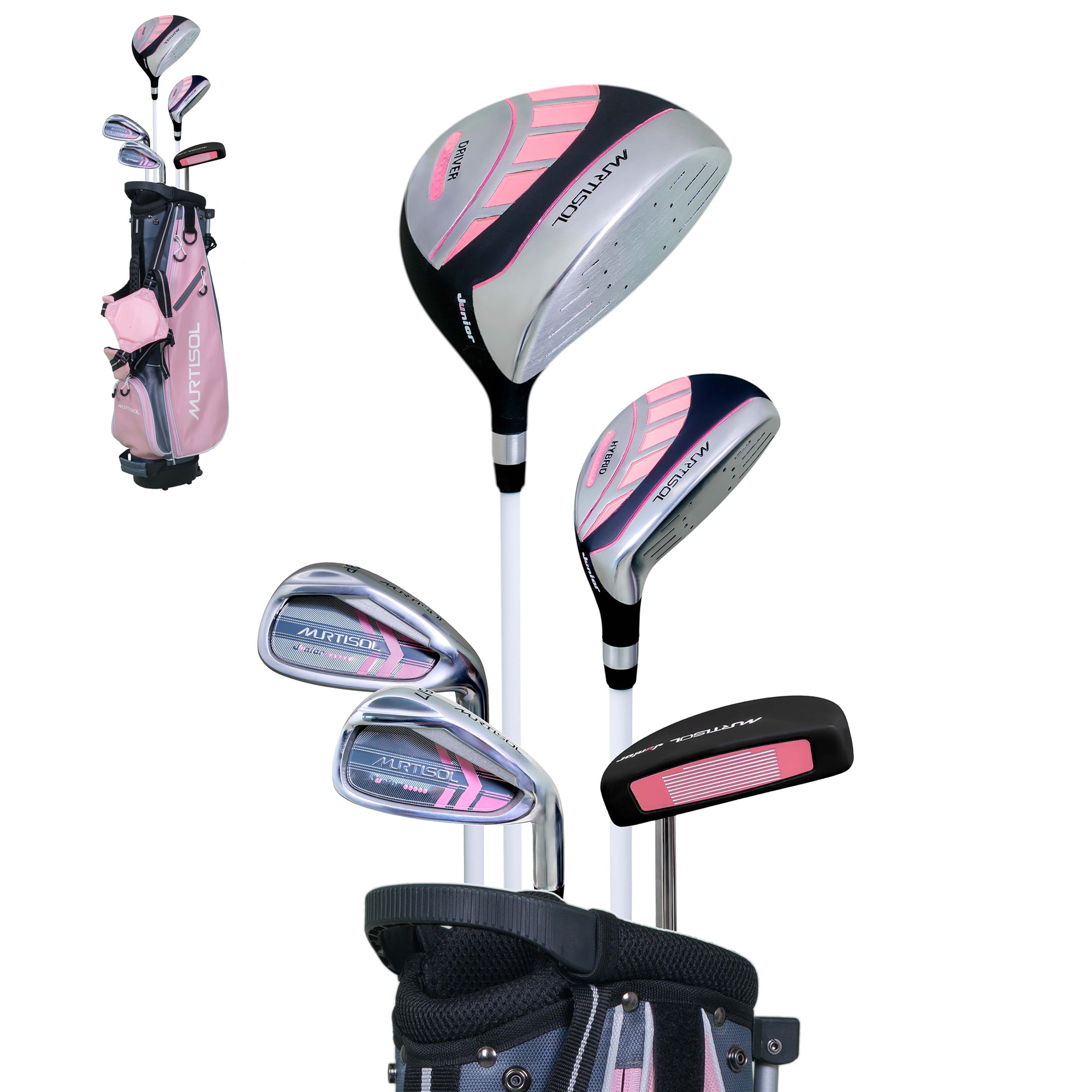 PUDO Kids Golf Clubs Set 11-13 Years Junior Golf Clubs Full Set 5-Piece ...