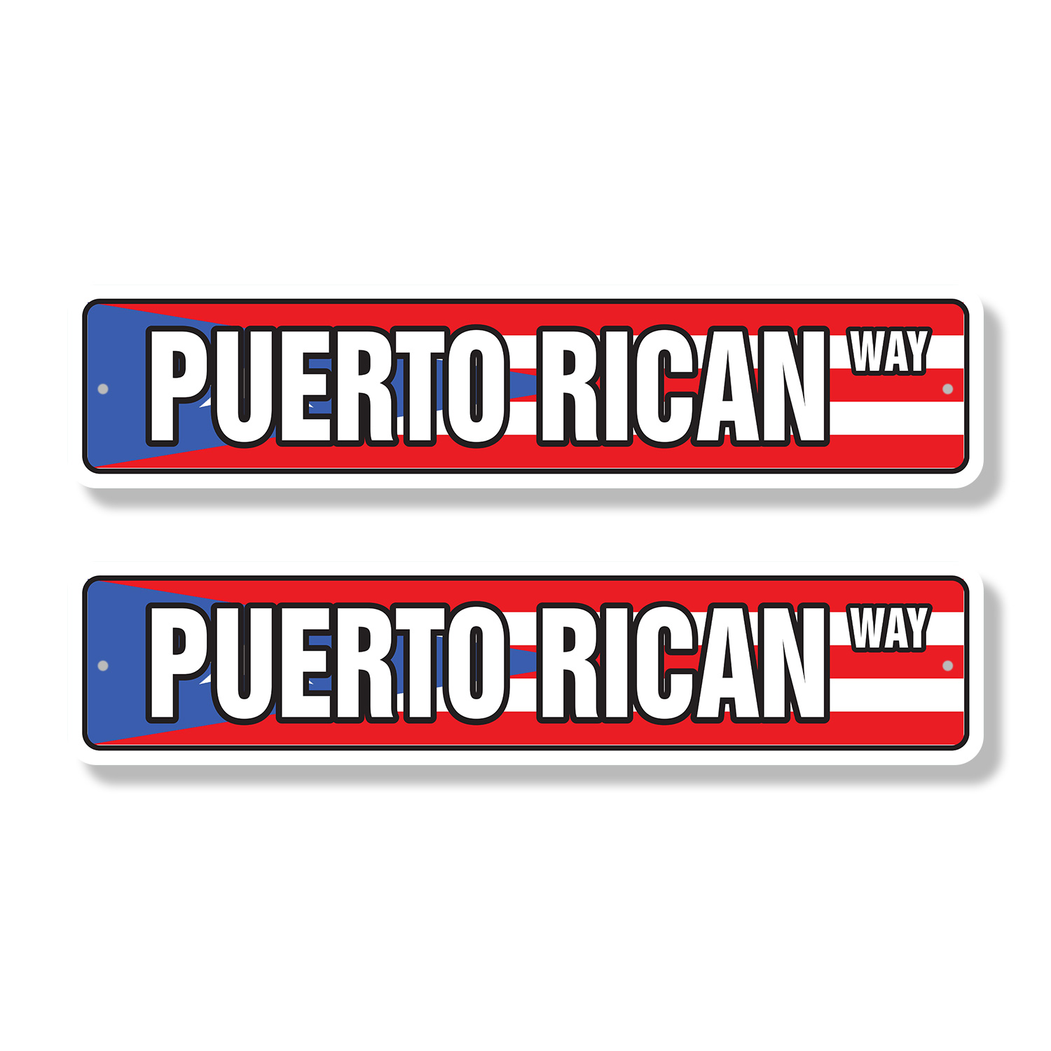 PUERTO RICAN FLAG Classic Street Sign (2 Pack) puerto rico national ...
