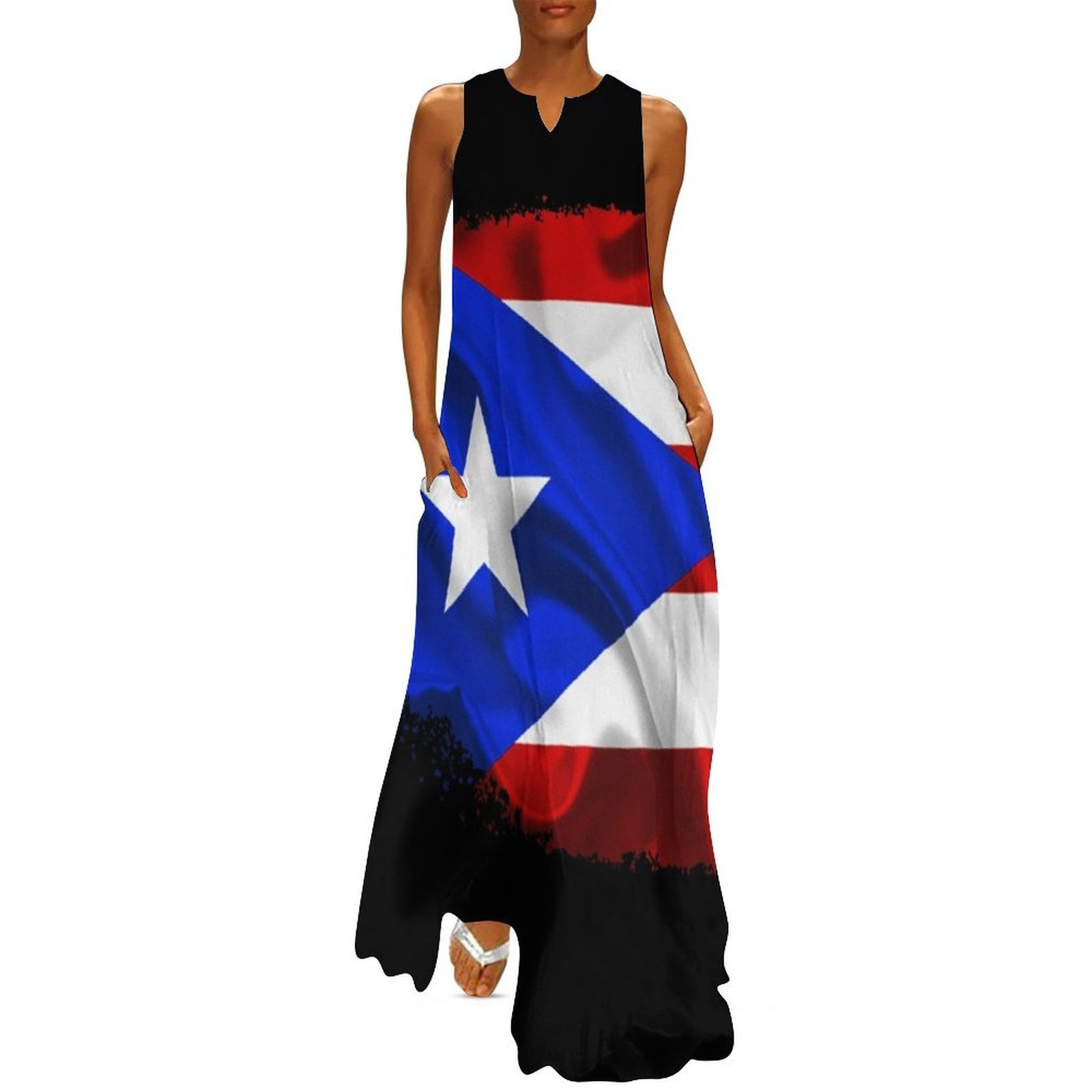 PUERTO RICAN FLAG ||| by solomaskx Long Dress beach outfits for women ...