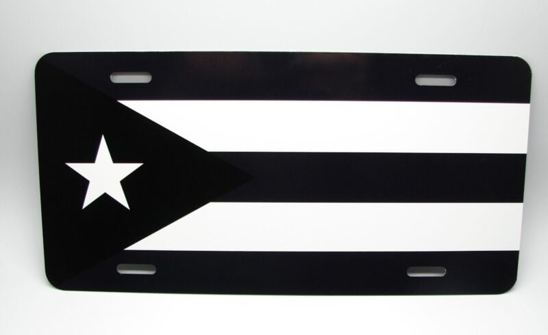 PUERTO RICO FLAG METAL CAR LICENSE PLATE AUTOTAG Bandera del ...