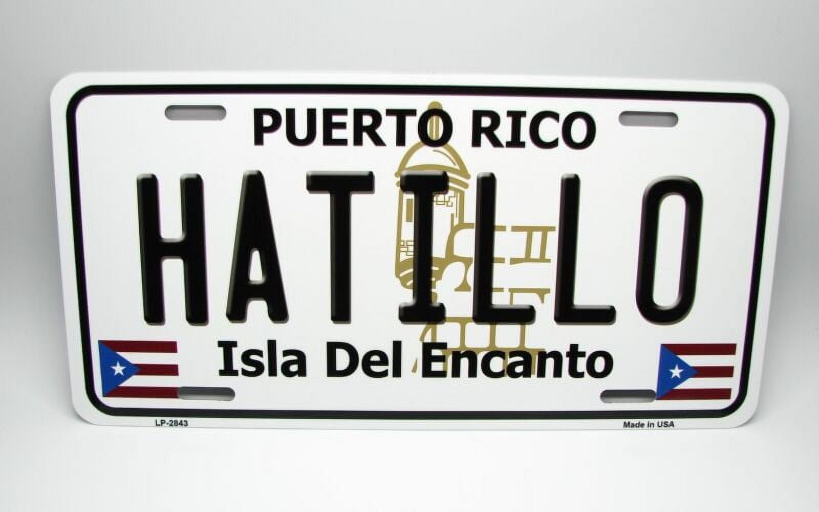 PUERTO RICO HATILLO ISLA DEL ENCANTO METAL CAR LICENSE PLATE - Aluminum ...