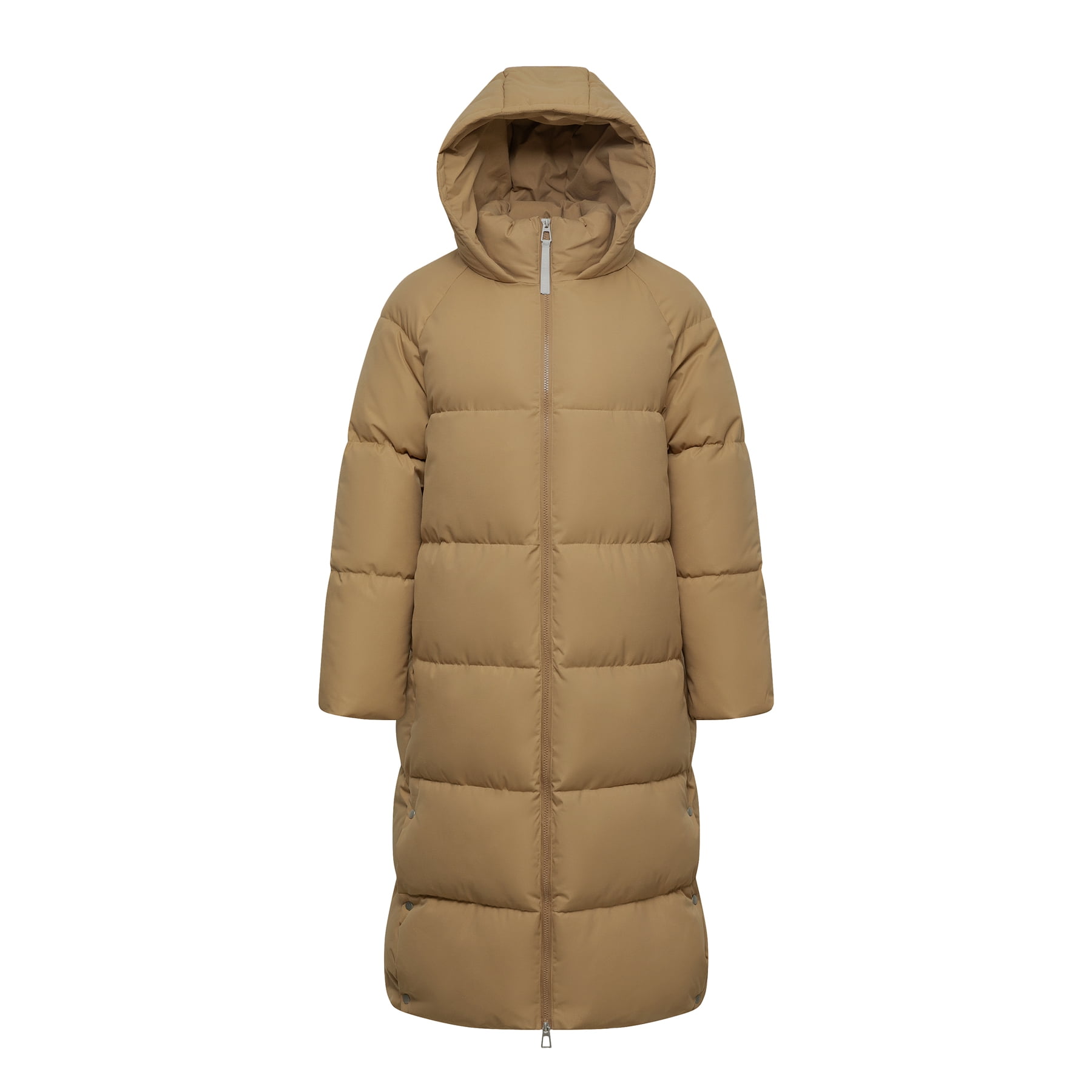 PUFFIT Extra Long Puffer Jackets for Women, Hooded, Warm, Water ...