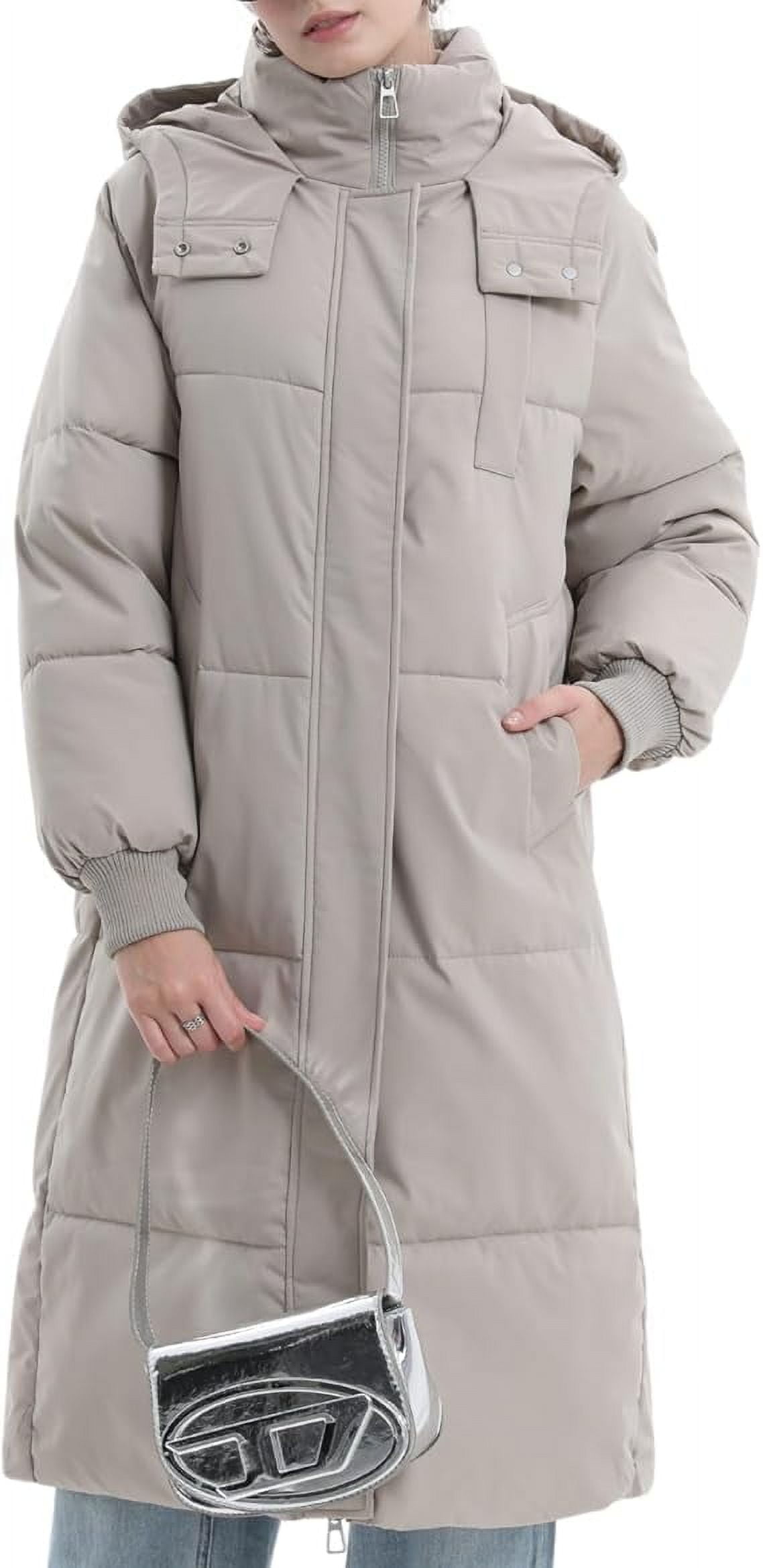 PUFFIT Long Puffer Jacket for Women,Ultra Soft Winter Coat Hooded with ...