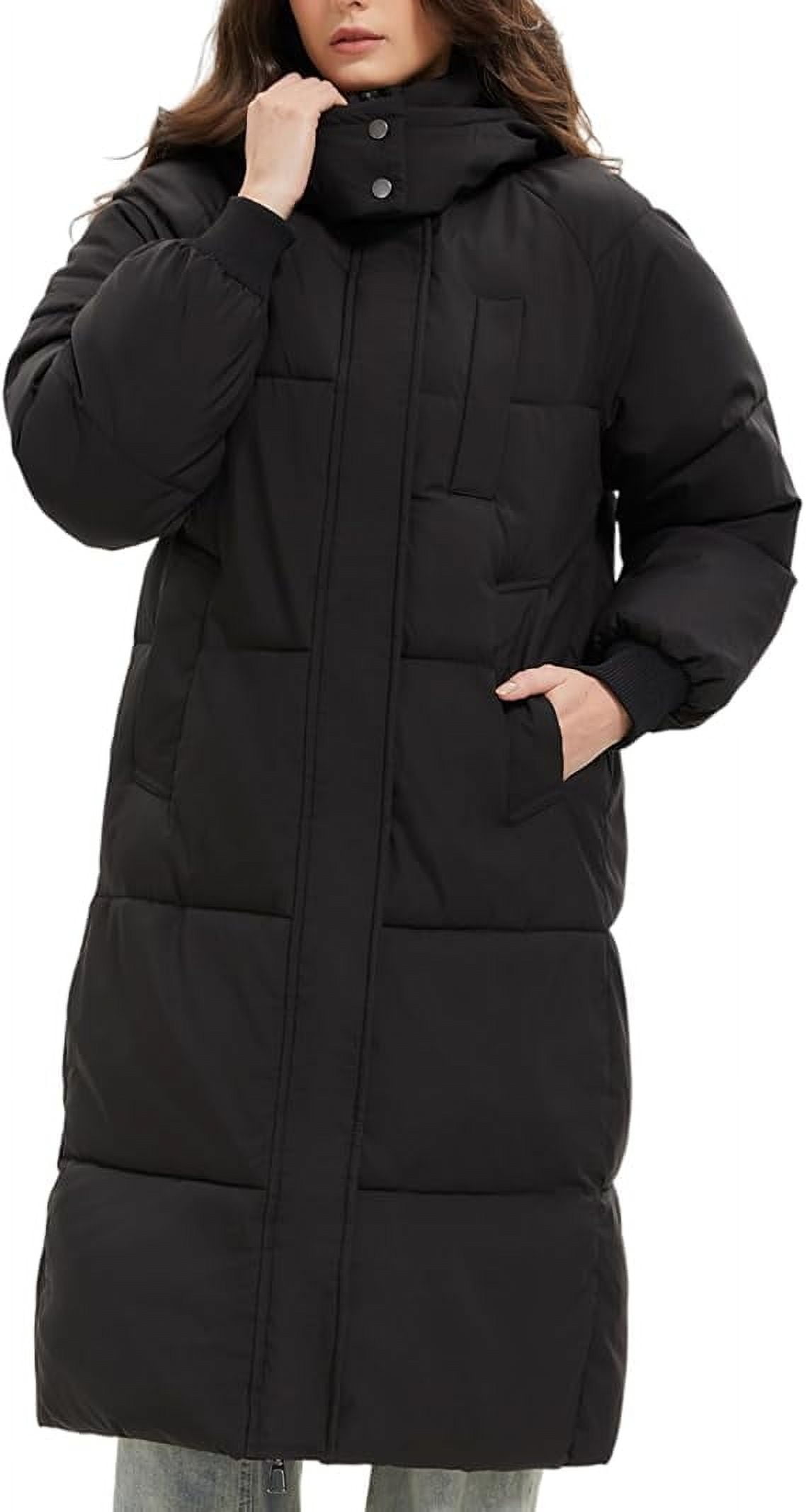 PUFFIT Long Puffer Jacket for Women,Ultra Soft Winter Coat Hooded with ...