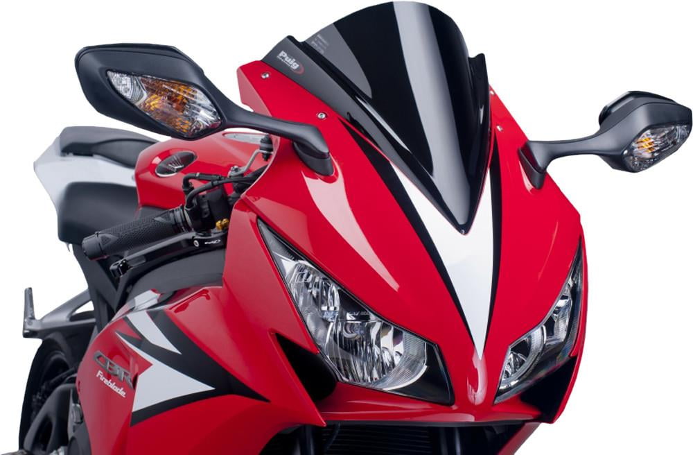 PUIG HI-TECH PARTS Race Windscreen - 13" - Black - Honda 9407N ...