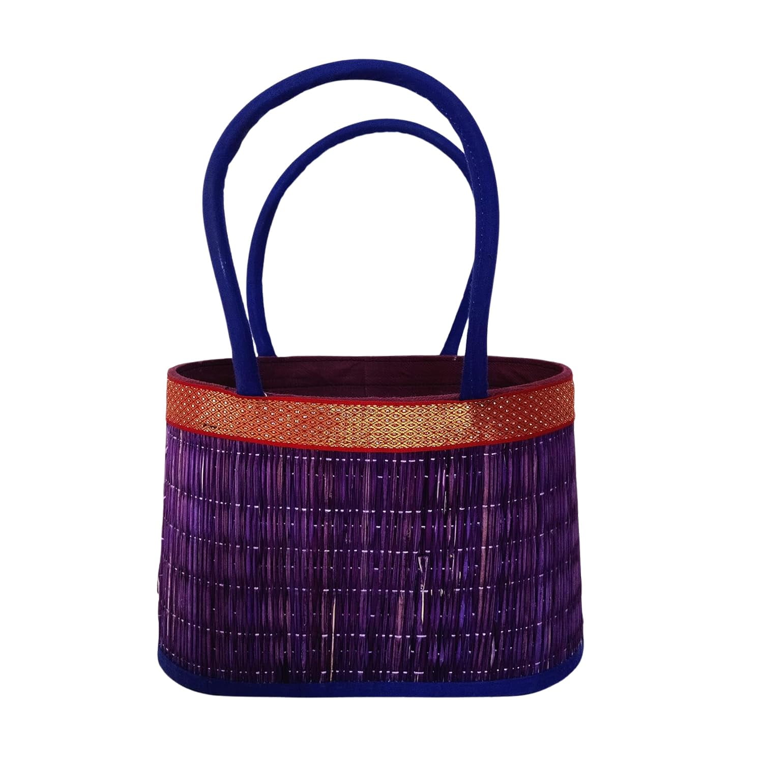 PUJA CELEBRATIONS Korai Mat Basket Dry Grass and River Grass Basket ...