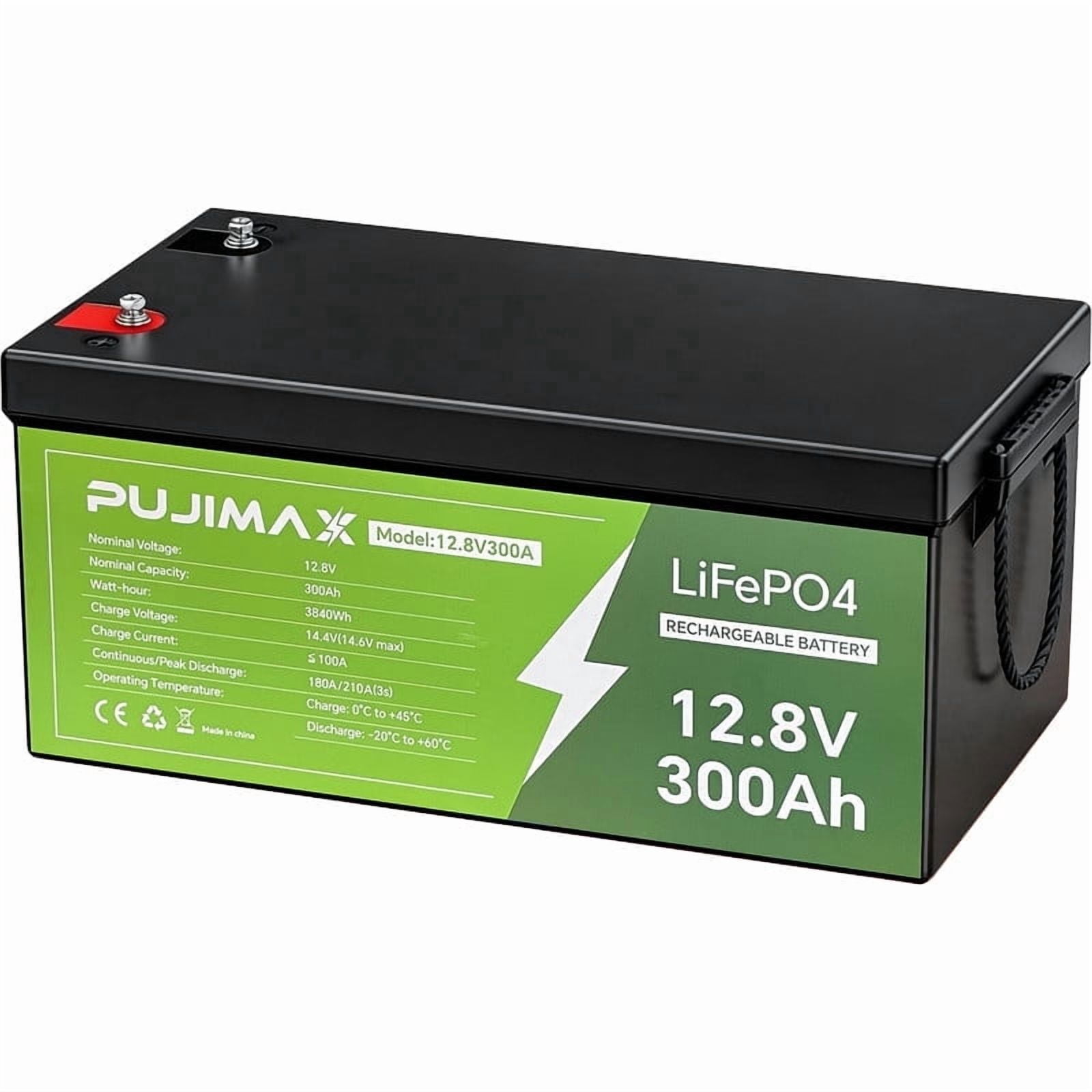 PUJIMAX 12V 300Ah LiFePO4 Battery, 8000+ Cycles Deep Cycle for RV ...