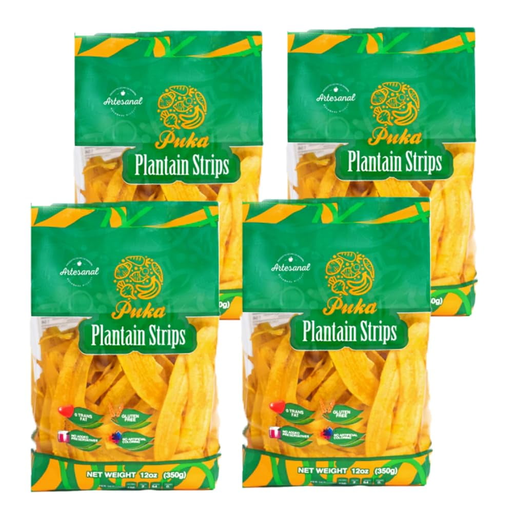 PUKA Plantain Chips Natural Sweet 12 oz (Pack of 6) - Walmart.com