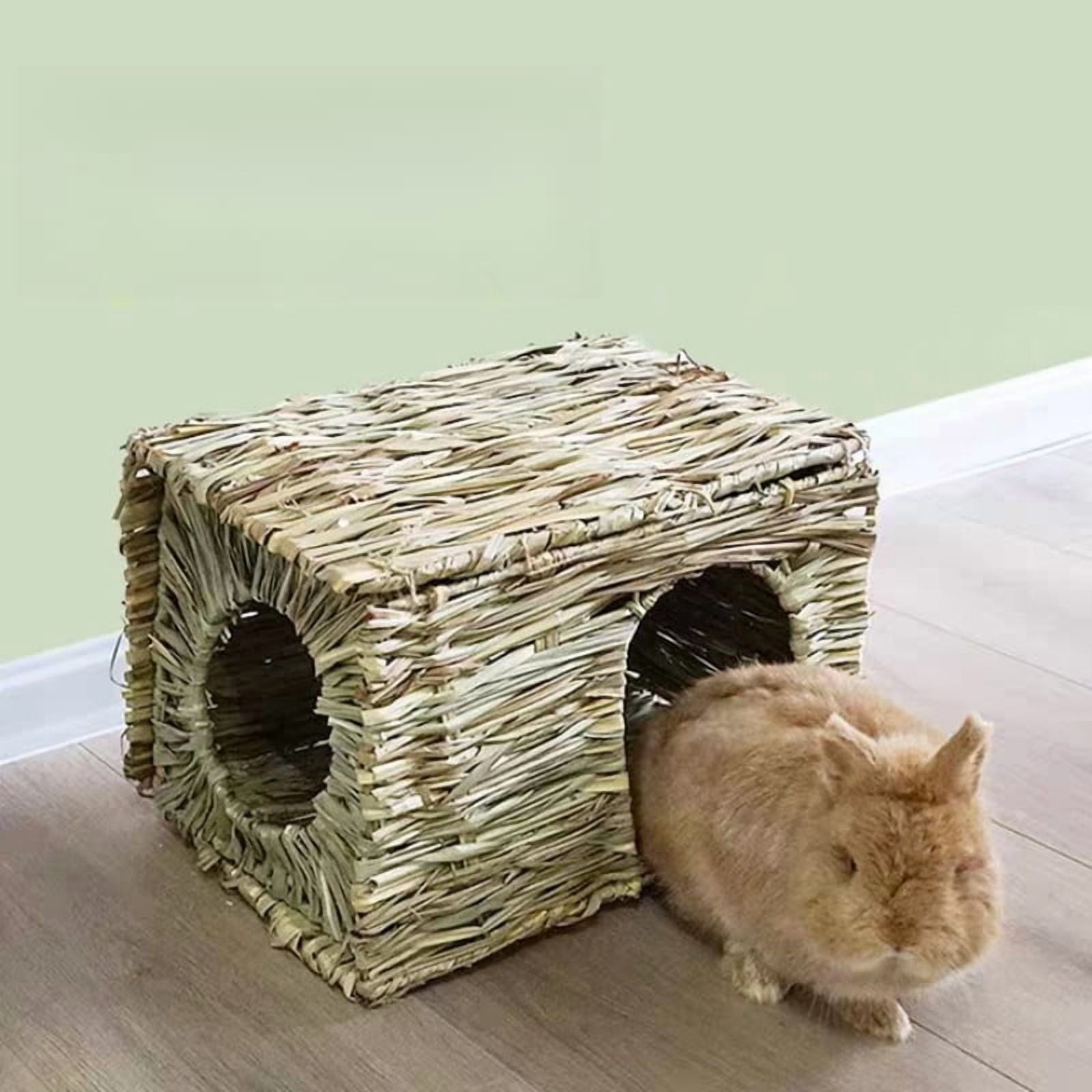 PULANLA Bunny Hideout House Indoor - Soft Rabbit Hideout Bed with Removable Cushion, Small ...