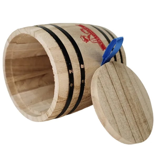 PULANLA Mini Wood Canister Small Airtight Wooden Box for Kitchen ...