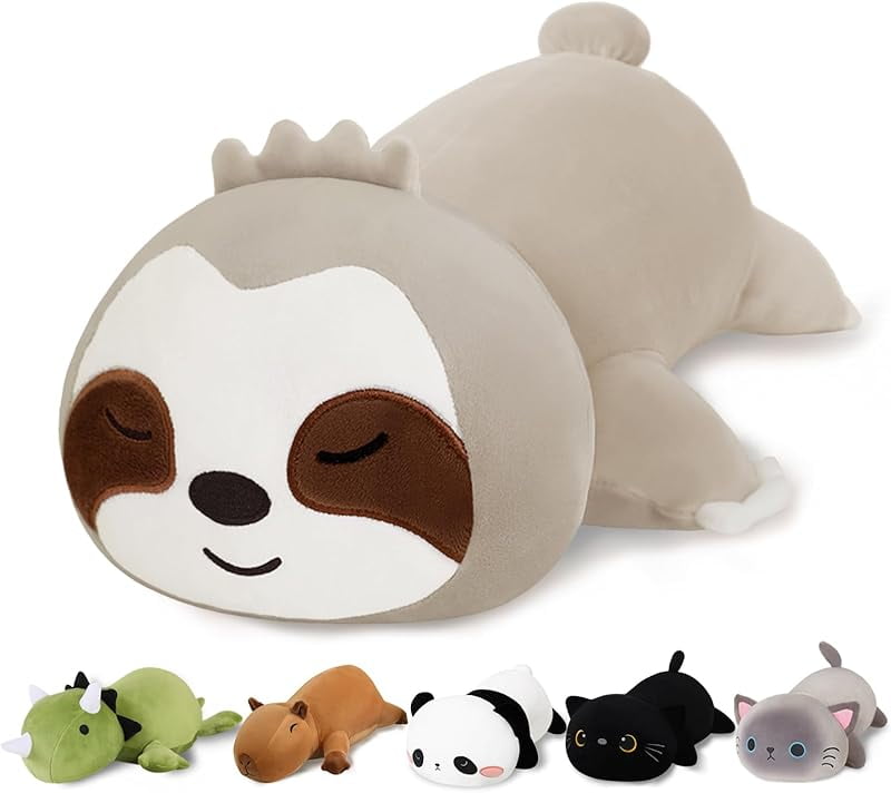 PULANLA Weighted Stuffed Animals & Plush Toys – Adorable Cat Plush Toy ...