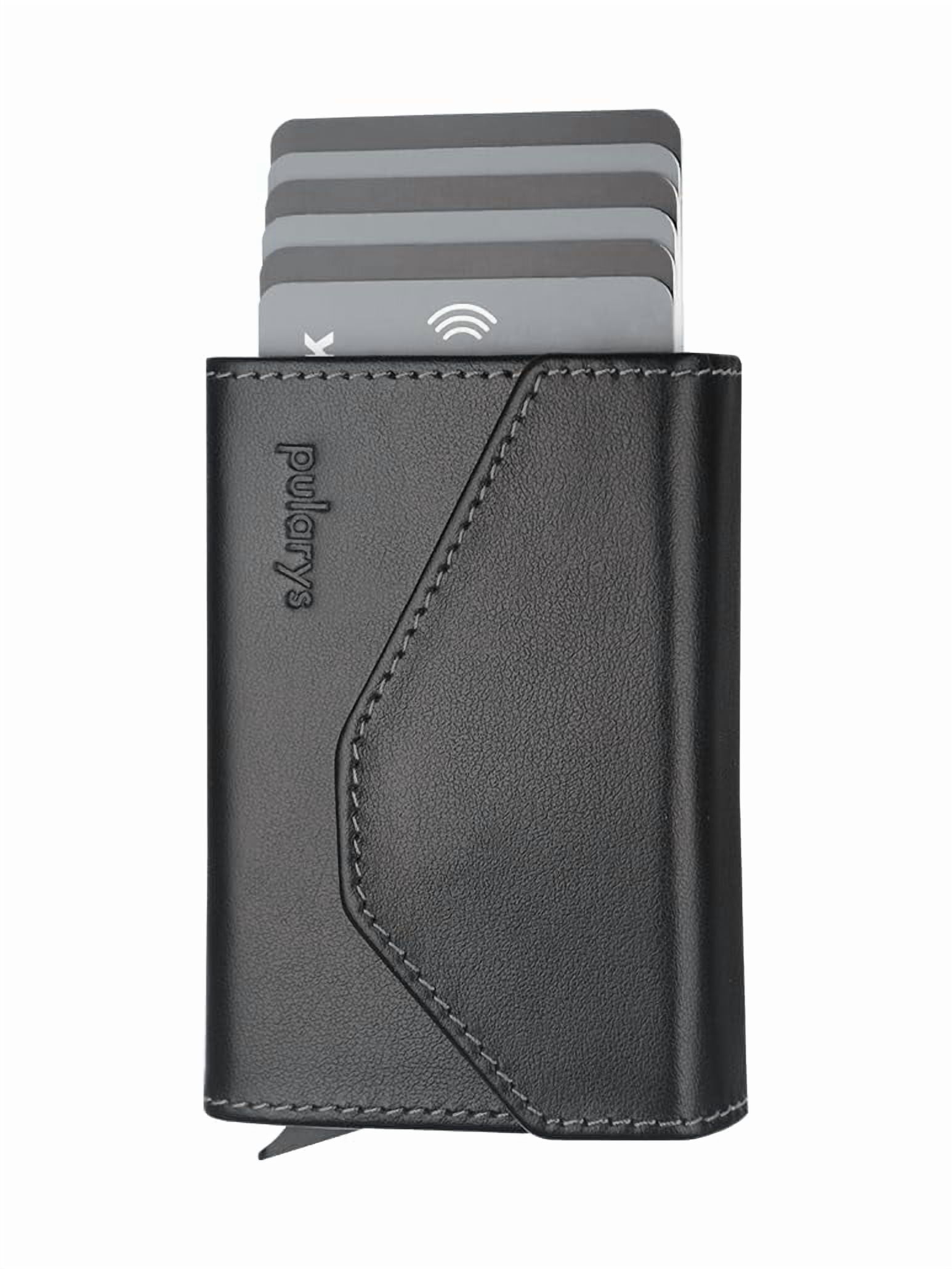 PULARYS Mini Wallet RAVEN - Multifunckion Credit Card Case - Italian ...