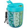 PULIV Daily Pill Dispenser: 6-Compartment Organizer Bottle with Anti ...