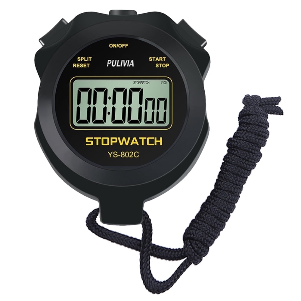 PULIVIA Digital Silent Stopwatch – Simple Timer for Running, Swimming ...