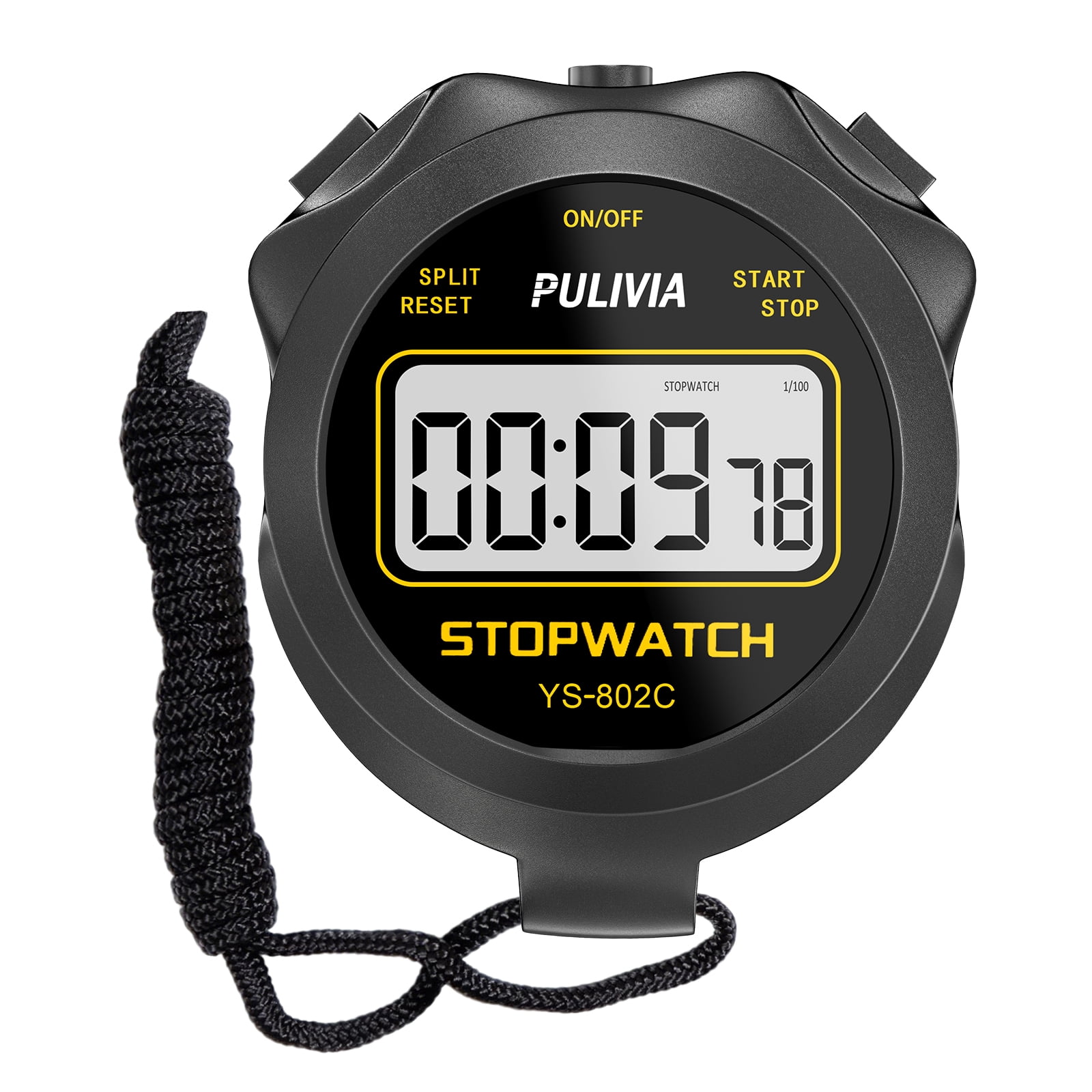 PULIVIA Digital Silent Stopwatch – Simple Timer for Running, Swimming ...