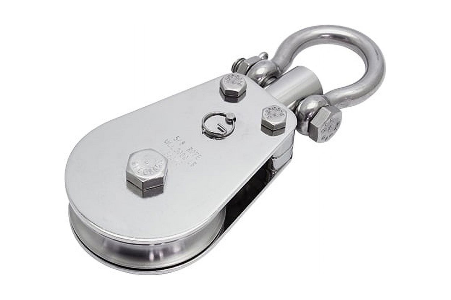 PULL-PRO SA BOW SHACKLE BLOCK, 1/2" R, 2.5", BB, 316 SS - Walmart.com