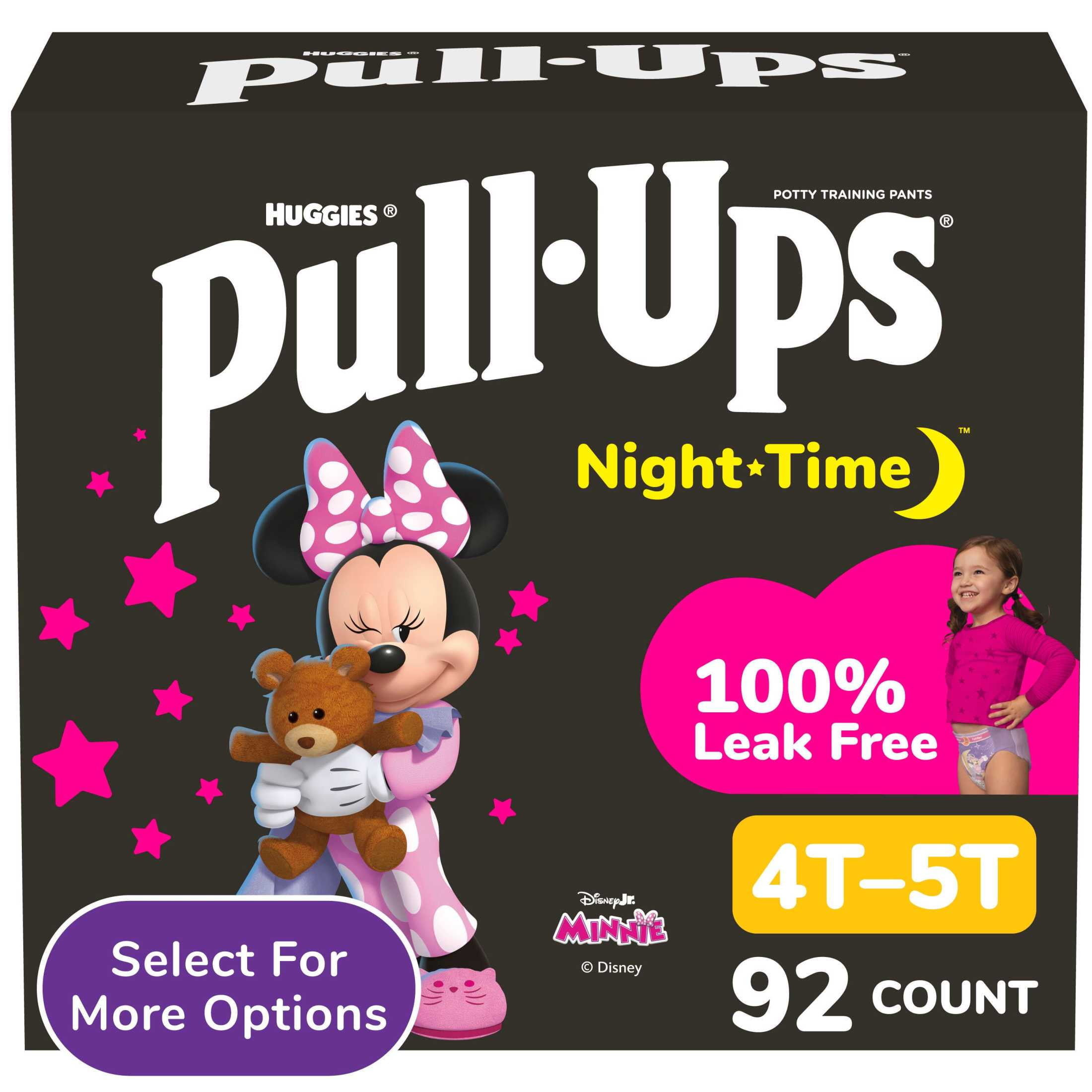 Pull-Ups Girls' Night-Time Potty Training Pants, 4T-5T (38-50 lbs), 92 ...