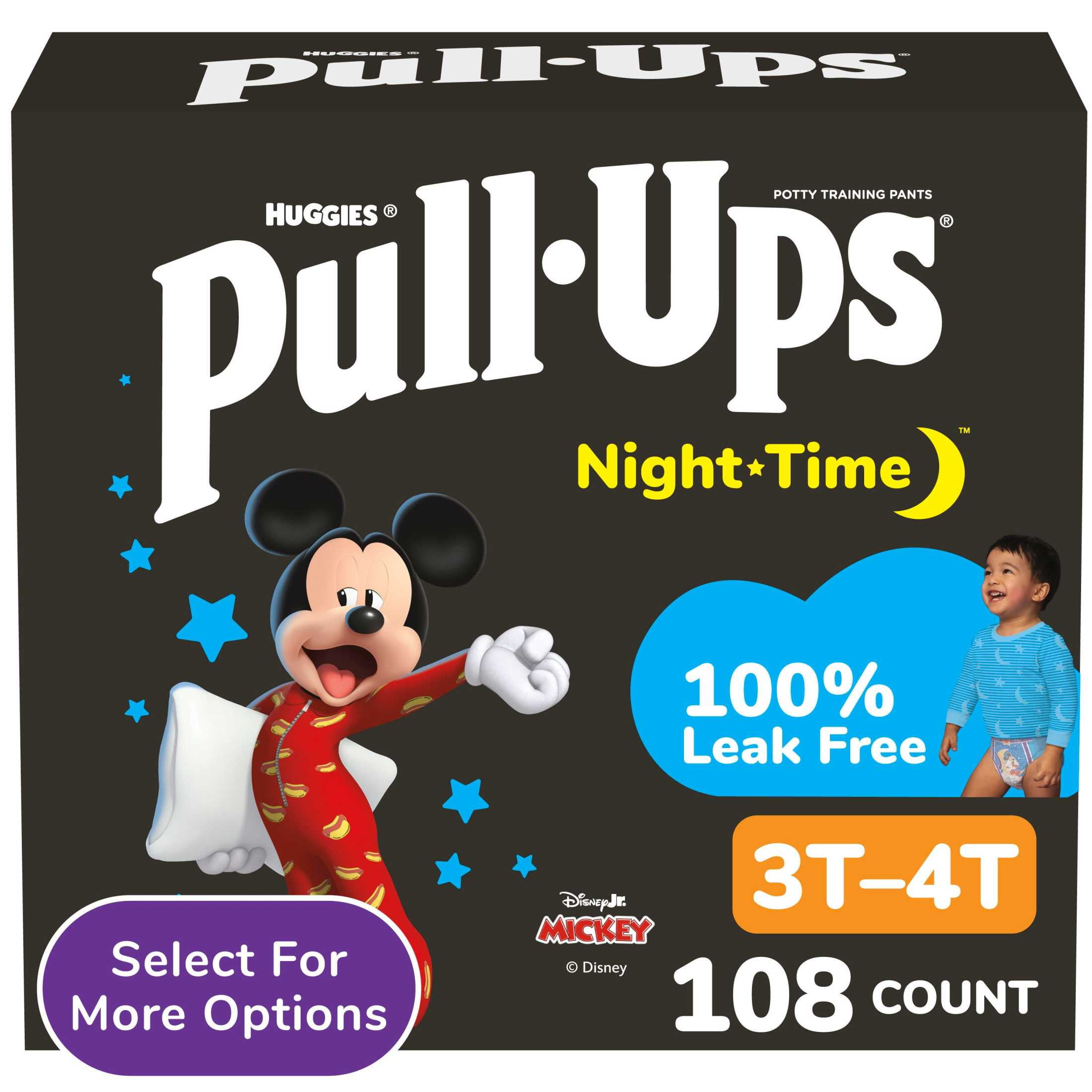 Pull-Ups Boys' Night-Time Potty Training Pants, 3T-4T (32-40 lbs), 108 ...