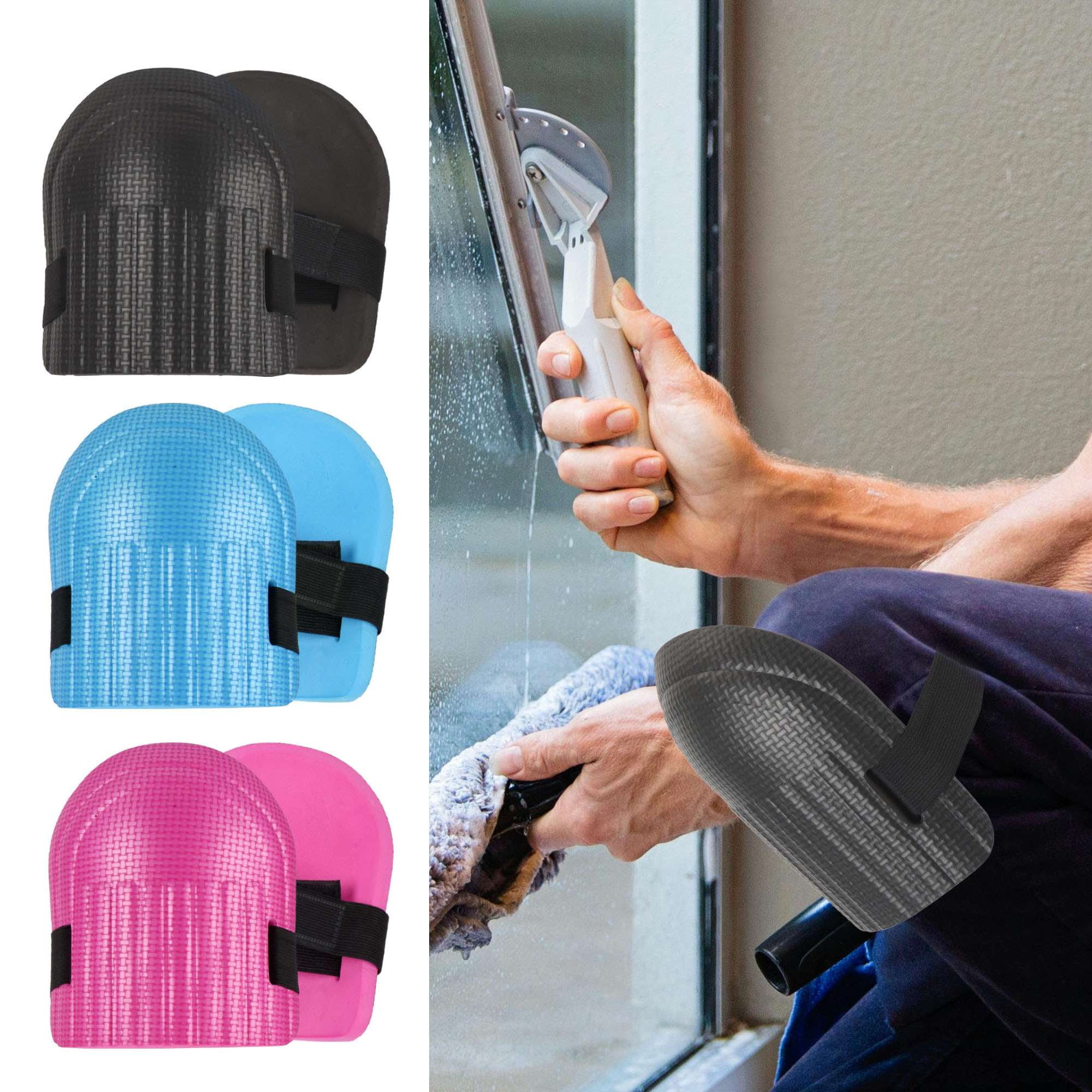 PULLIMORE 1 Pair EVA Foam Knee Pads for Gardening Construction Cleaning ...