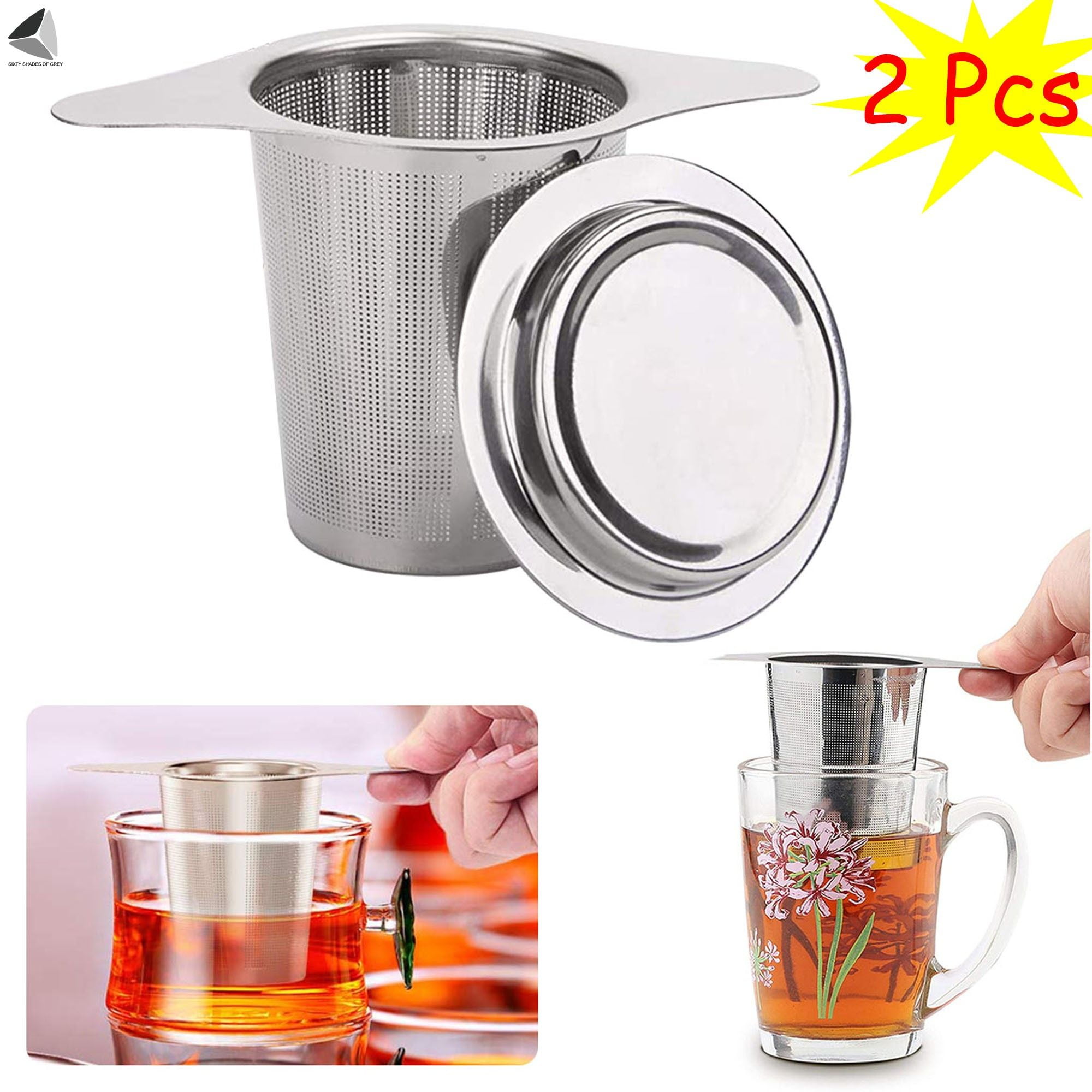 PULLIMORE 18/8 Stainless Steel Tea and Coffee Infuser Fine Mesh Filters ...