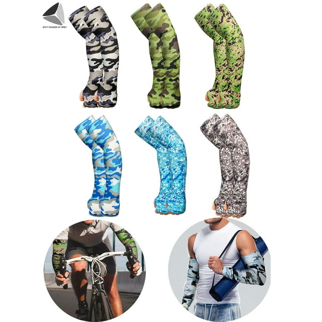 PULLIMORE 3 Packs Cooling Arm Sleeves Covers UV Sun Protection ...