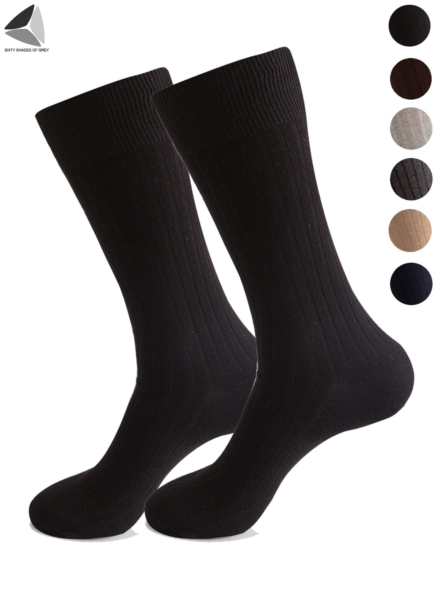 PULLIMORE 3 Pairs Mens Cushion Crew Socks Athletic Performance Cotton ...