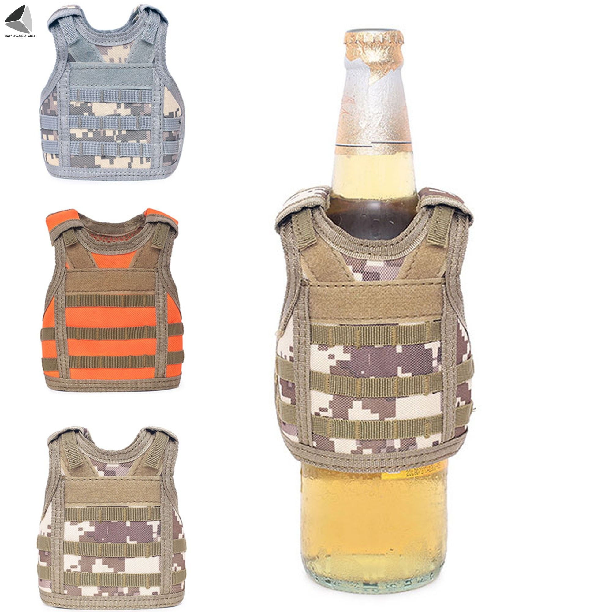 PULLIMORE 3 Pcs Mini Tactical Beer Vest Beer Bottle Decorative Cover ...