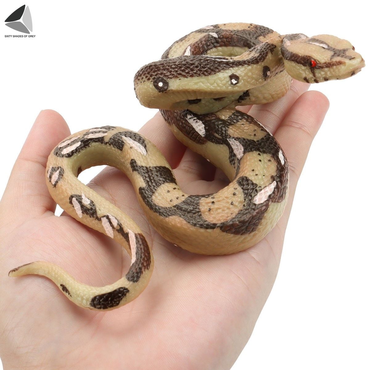 PULLIMORE 3 Pcs Realistic Fake Snake Lifelike Real Scary Snake Toys ...