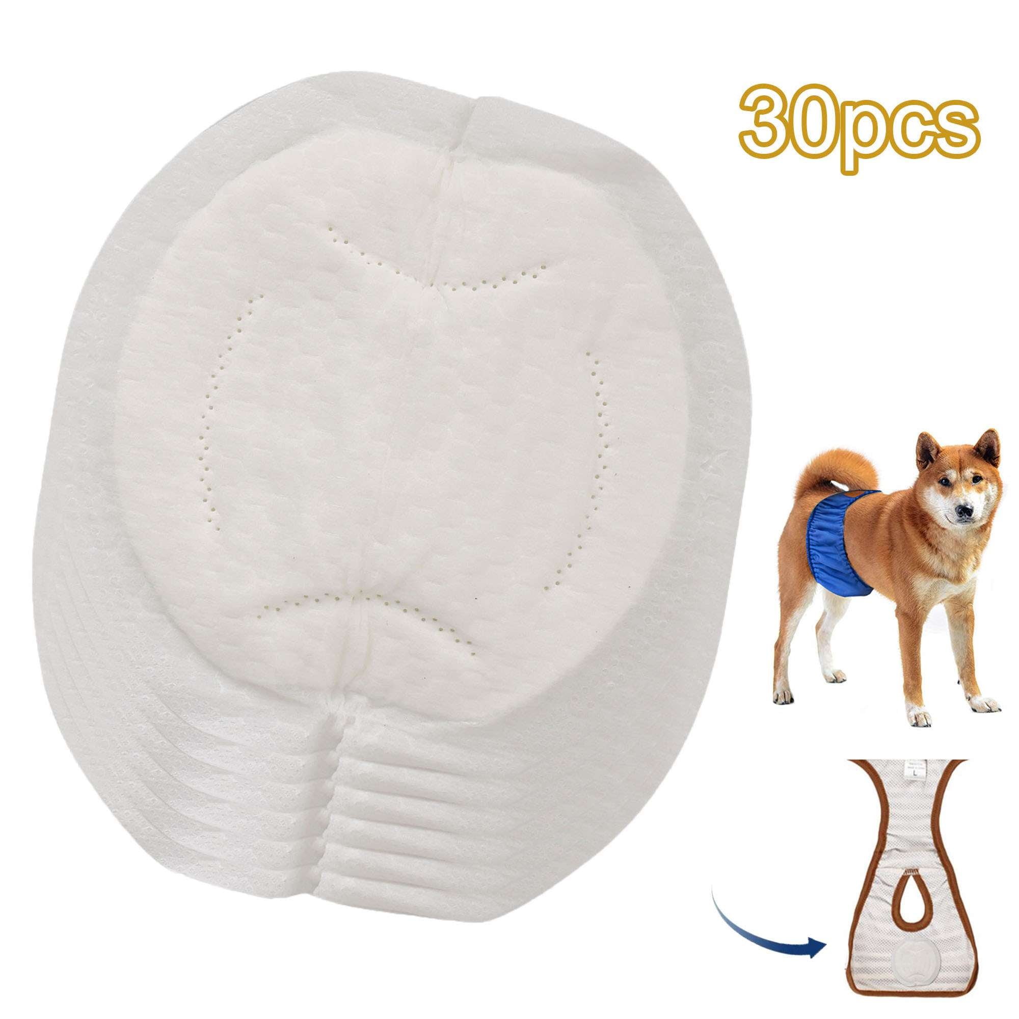 PULLIMORE 30Pack Pet Disposable Diaper Liner Super Absorbent Anti ...