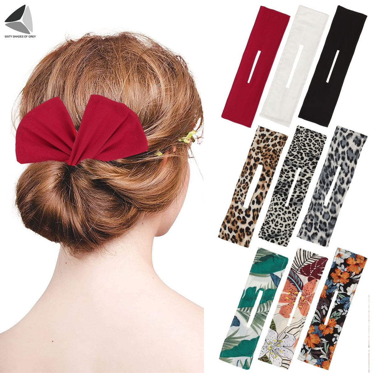 PULLIMORE 3Pcs Deft Hair Bun Maker Doughnut Hair Bun, French Twist Hair ...