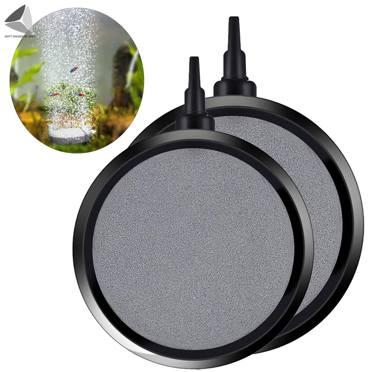 PULLIMORE 5.1inches Bubble Disk Air Stone, Aquarium Air Stone with ...