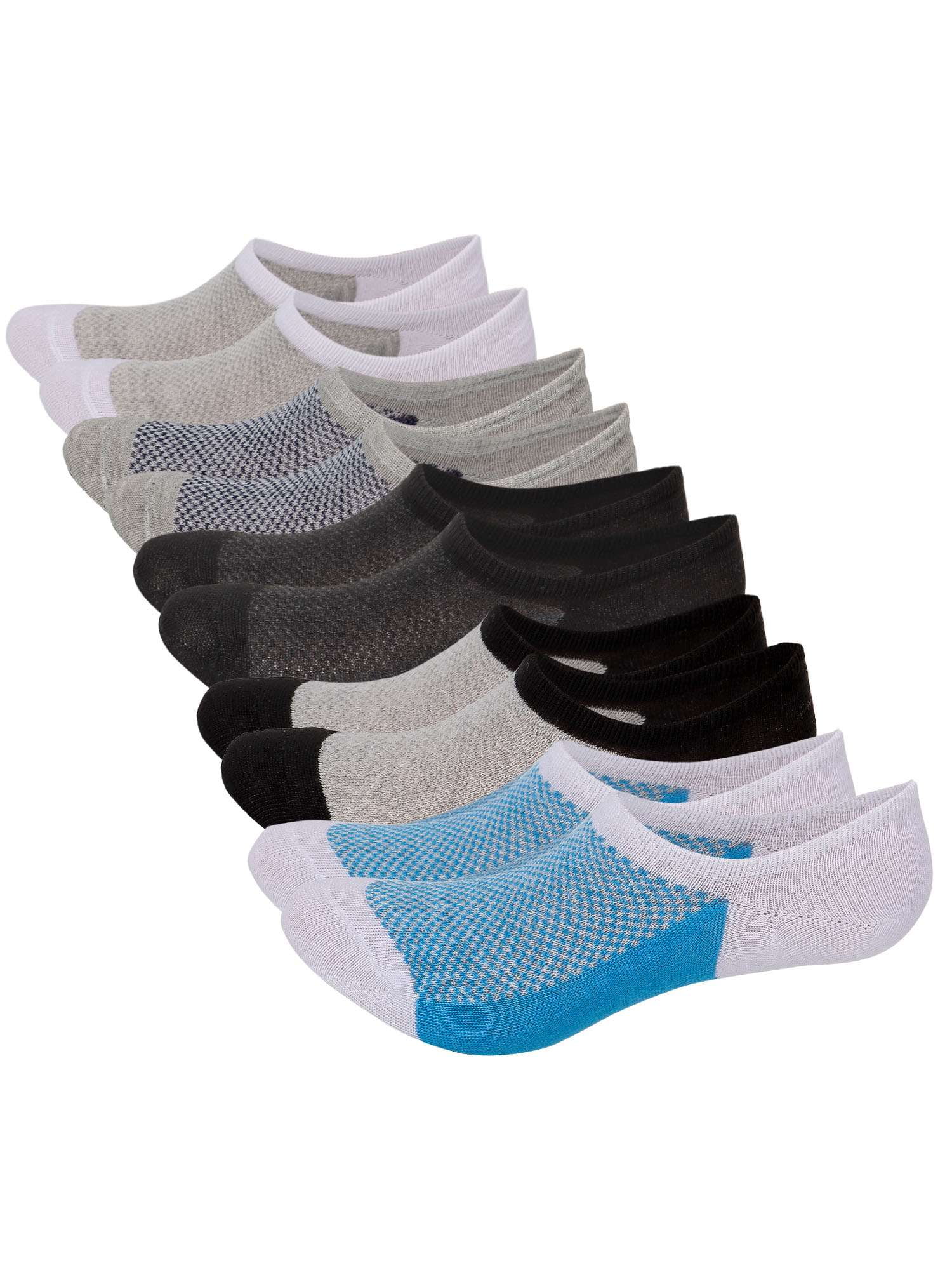 PULLIMORE 5 Pairs No Show Men Socks, Low Cut Ankle Sock, Men Thin Non Slip Invisible Sock (Mix ...