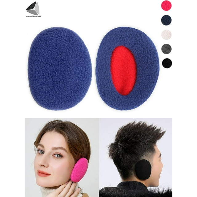 PULLIMORE Bandless Ear Muffs Fleece Ear Warmers Winter Windproof Ear ...