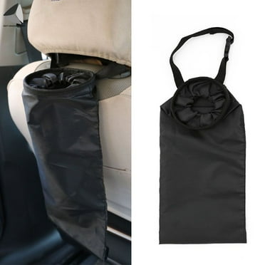 EPAuto Waterproof Car Trash Can with Lid and Storage Pockets ...