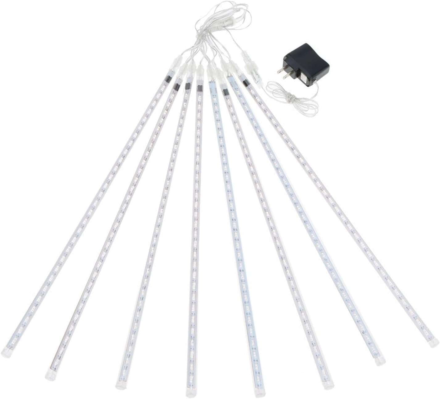 PULLIMORE Christmas Meteor Shower Lights, 8-Tube Connectable LED String ...