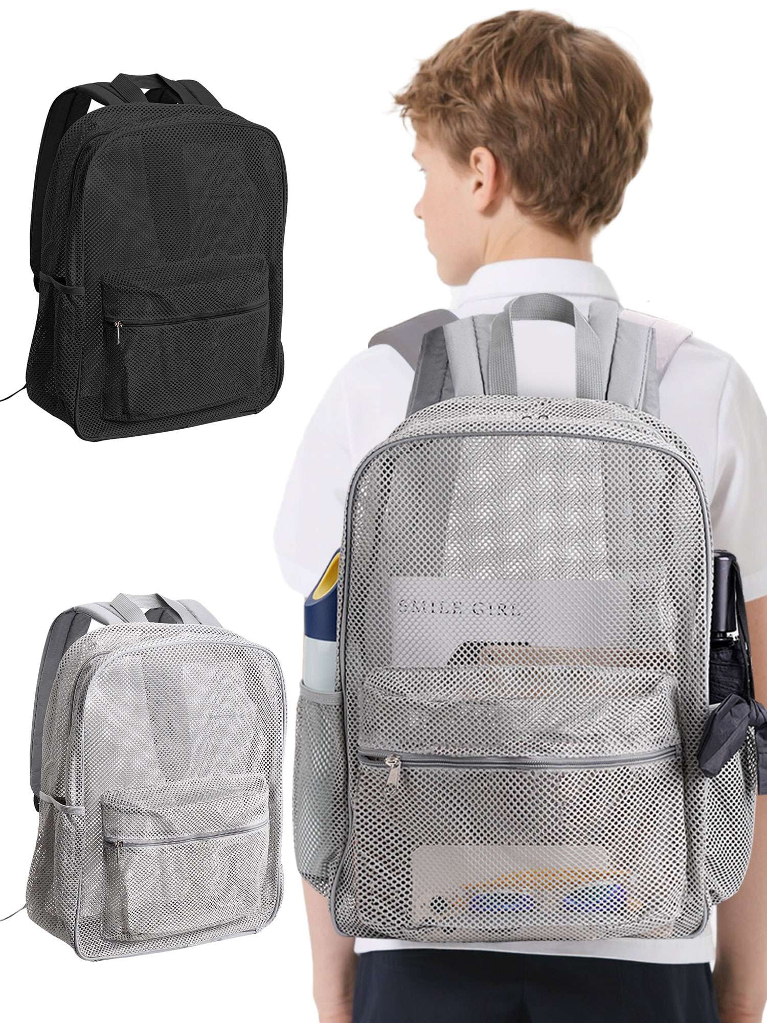 LAVA Heavy Duty Mesh Breathable Mesh Backpack - See-Through Bag for ...